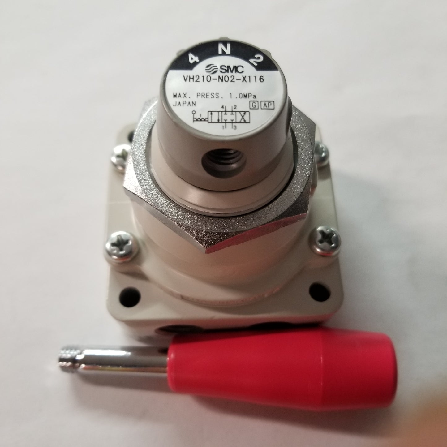 Rotary Air Switch; 4 Way - 3 Position, ¼" Ports – Canvac Systems Inc