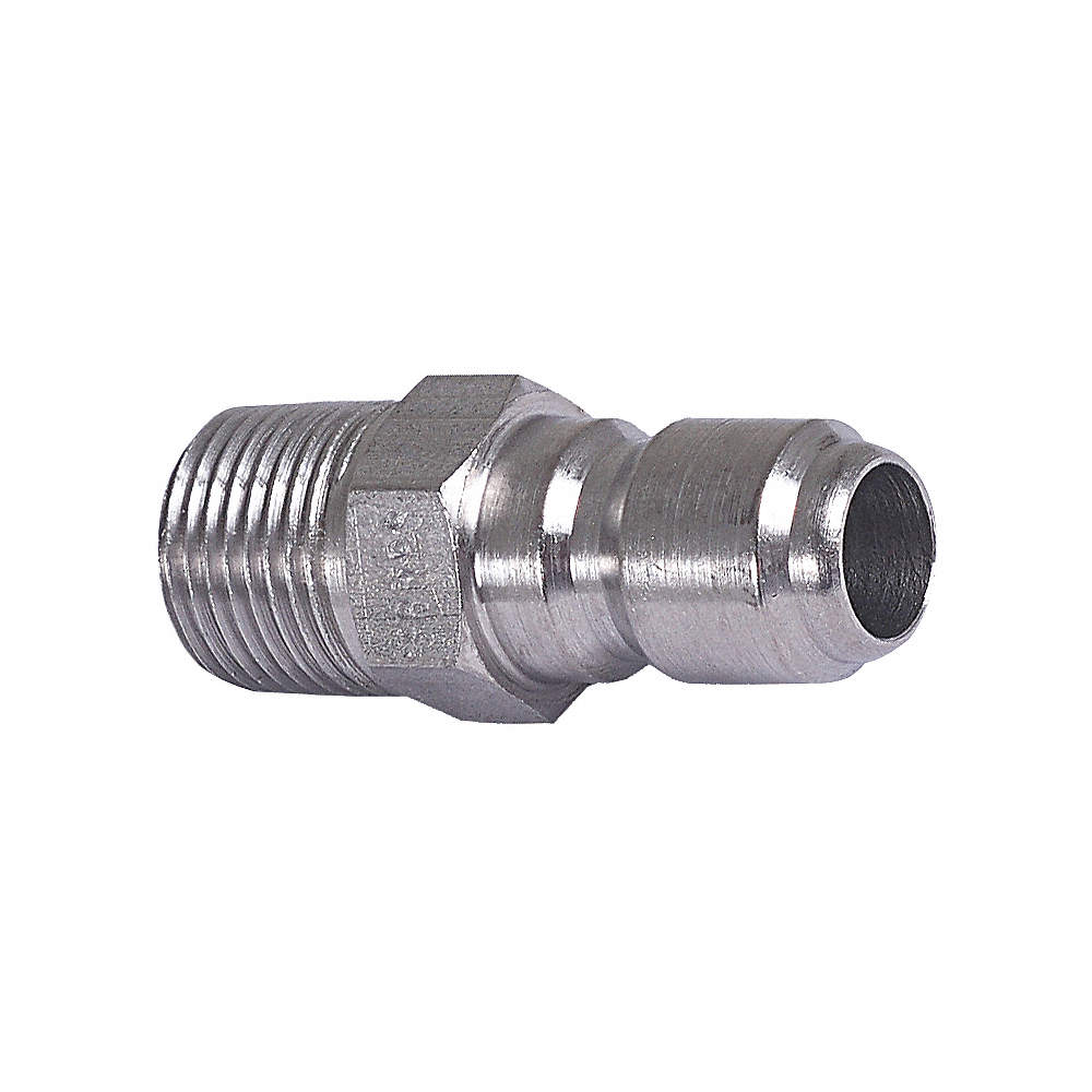 Quick Coupler; ⅜" MQC x ⅜" MNPT; St.St. – Canvac Systems Inc